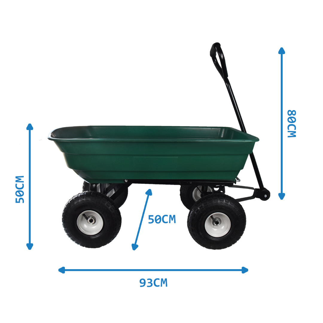 Wózek Ogrodowy Taczka Transportowa 4 koła Pompowane 240kg | e-Shop24.pl ...